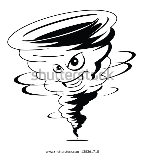 Twister Cartoon Stock Vector (Royalty Free) 135361718