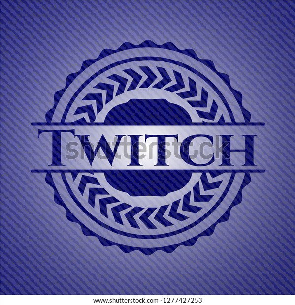Twitch Emblem Denim Texture Stock Vector (Royalty Free) 1277427253 ...