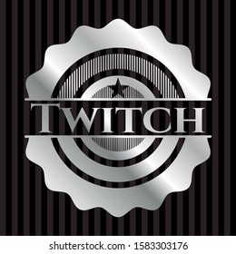 Twitch Silver Emblem Vector Illustration Mosaic Stock Vector (Royalty ...