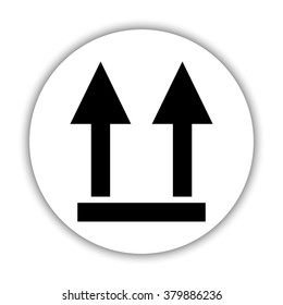Two Arrow Sign Black Vector Icon Stock Vector (Royalty Free) 379886236 ...