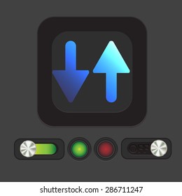 Two Arrow Sign Reload Symbol Stock Vector (Royalty Free) 286711247 ...
