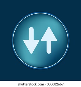 Two Arrow Sign Reload Symbol Stock Vector (Royalty Free) 373046122