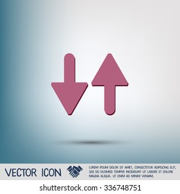 Two Arrow Sign Reload Symbol Stock Vector (Royalty Free) 288958592 ...