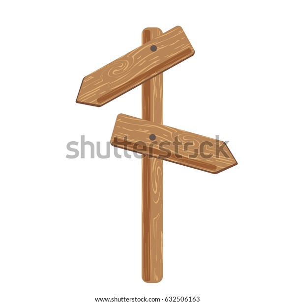Two Arrow Signs Showing Different Directions Stock Vector (Royalty Free ...
