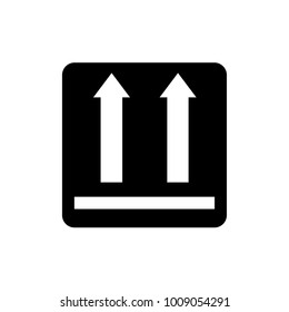 Two Arrows Indicating Top Side Packaging Stock Vector (Royalty Free ...