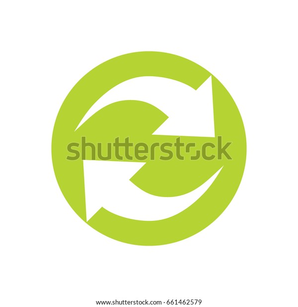 Two Arrows Opposite Direction Symbol Logo Stock Vector (Royalty Free ...