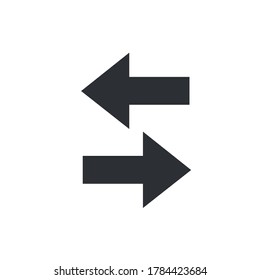 Two Arrows Vector Graphic Icon Stock Vector (Royalty Free) 1784423684 ...