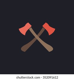 Two Axes Color Vector Icon On Stock Vector (Royalty Free) 352091612 ...