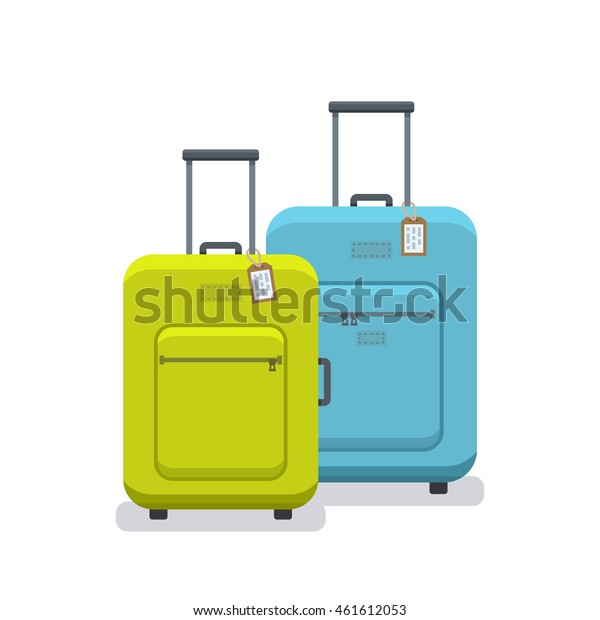 Two Bags Tags Flat Style Isolated Stock Vector (Royalty Free) 461612053 ...