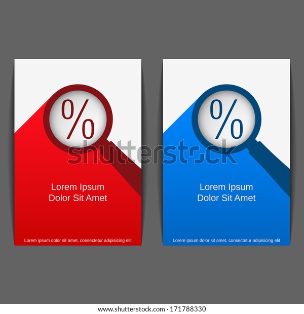 Two Banners Percent Sign Vector Eps10 Stock Vector (Royalty Free ...