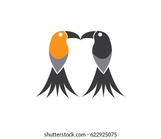 Two Birds Logo Stock Vector (Royalty Free) 622925075