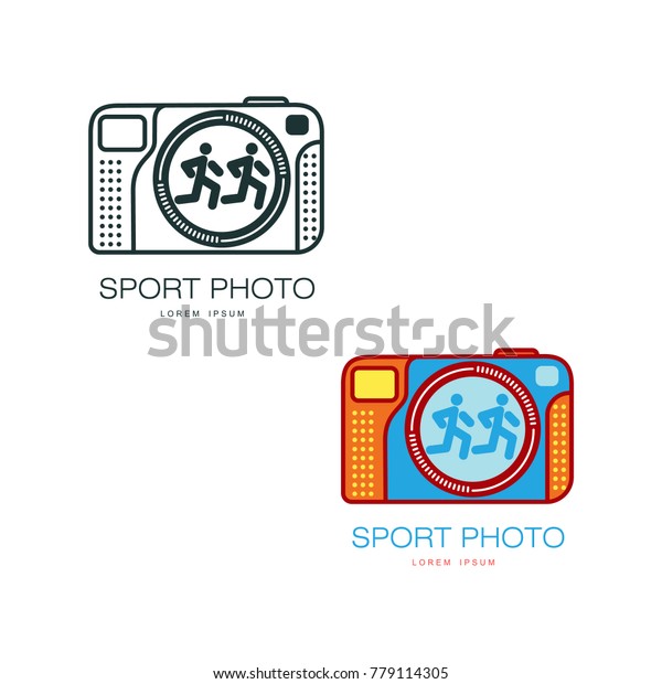 Two Camera Logo Templates Sport Photographer Stock Vector (Royalty Free ...