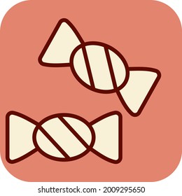 Two Candies Illustration Vector On White Stock Vector (Royalty Free ...