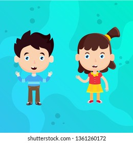 Two Cartoon Characters Stock Vector (Royalty Free) 1361260172 ...