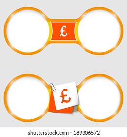 Two Circles Text Pound Sign Stock Vector (Royalty Free) 189306572 ...