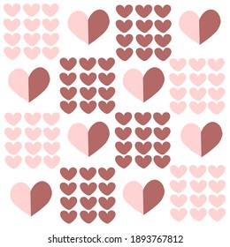 Two Color Heart Shaped Background Picture Stock Vector (Royalty Free ...