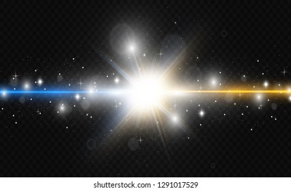 Two Color Light Isolated On Transparent Stock Vector (Royalty Free ...