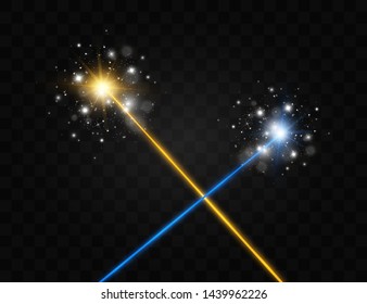 Two Color Light Isolated On Transparent Stock Vector (Royalty Free ...