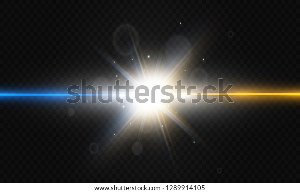 Two Color Light Isolated On Transparent Stock Vector (Royalty Free ...