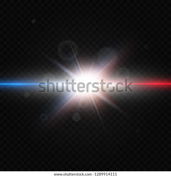 Two Color Light Isolated On Transparent Stock Vector (Royalty Free ...