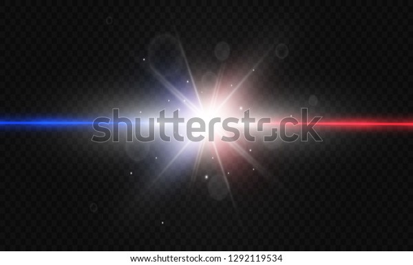 Two Color Light Isolated On Transparent Stock Vector (Royalty Free ...