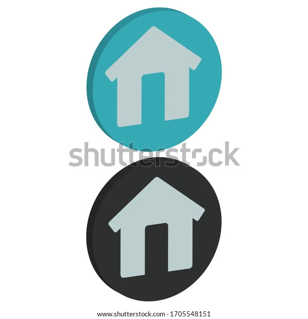 Two Color Right View Flaticon Round Stock Vector (Royalty Free ...
