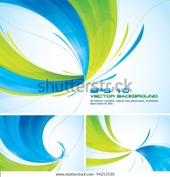 Fondo abstracto de dos colores (azul y verde).
