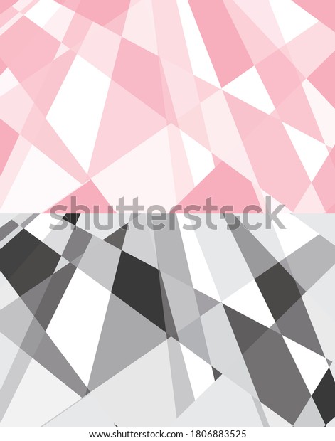 Two Colors Background Pink Monotone Stock Vector (Royalty Free ...