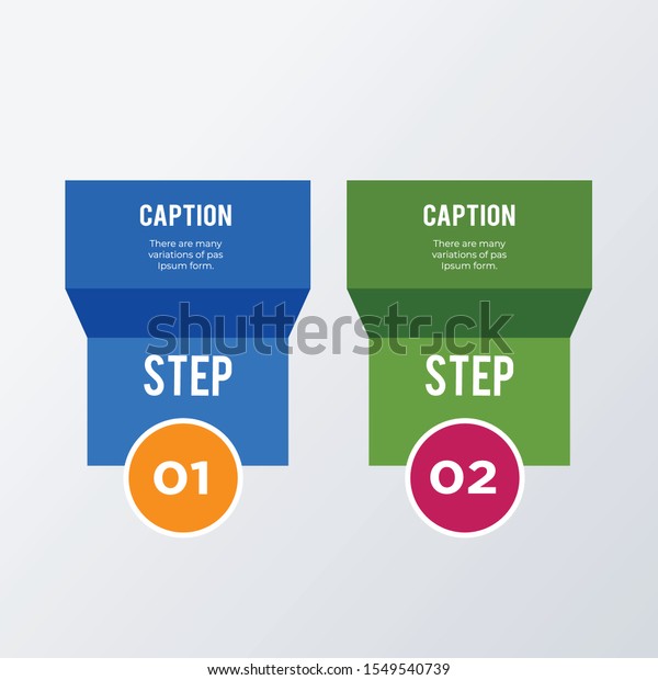 Two Columns Infographic Template Design Business Stock Vector (Royalty ...