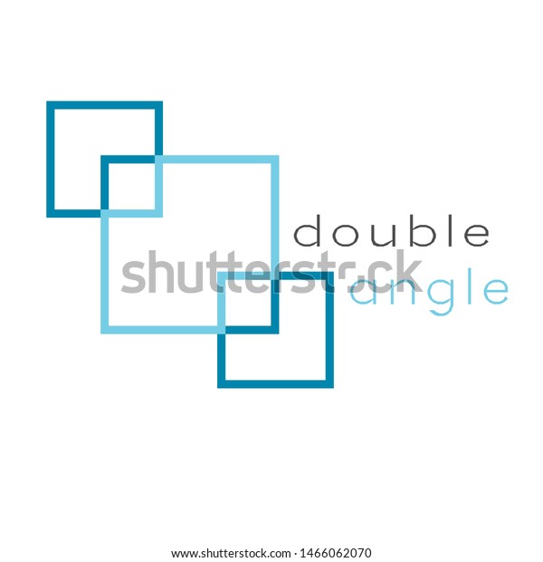 Two Corners Logo Mono Line Logo Stock Vector (Royalty Free) 1466062070 ...