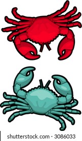 Two Crabs Stock Vector (Royalty Free) 3086033 | Shutterstock