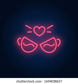 Two Cups Neon Sign Glowing Neon Stock Vector (Royalty Free) 1694038657 ...