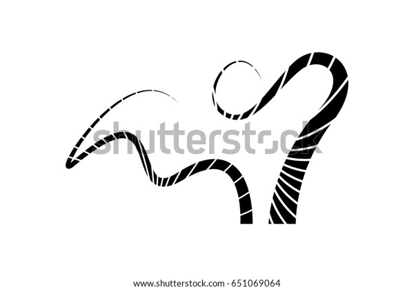 Two Curve Line Logo Stock Vector (Royalty Free) 651069064 | Shutterstock