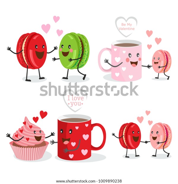 Two Cute Characters Love Hand Drawn Stock Vector (Royalty Free ...