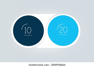 Two Elements Scheme Diagram Infographic Template Stock Vector (Royalty ...