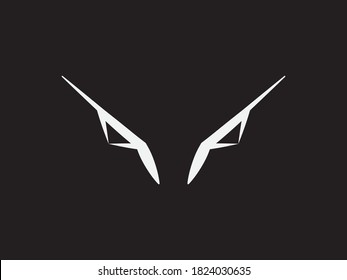 Two Eyes Logo Design Vector: vetor stock (livre de direitos) 1824030635 ...