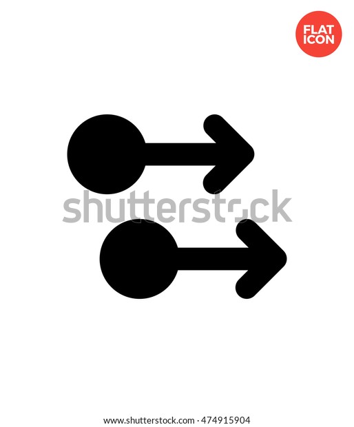 Two Finger Drag Right Icon Flat Stock Vector (Royalty Free) 474915904 ...