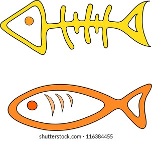 Two Fish Symbol Vector Illustration Stock Vector (Royalty Free ...
