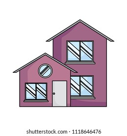 Two Floors House Icon Stock Vector (Royalty Free) 1118646476 | Shutterstock