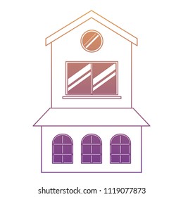 Two Floors House Icon Stock Vector (Royalty Free) 1119077873 | Shutterstock