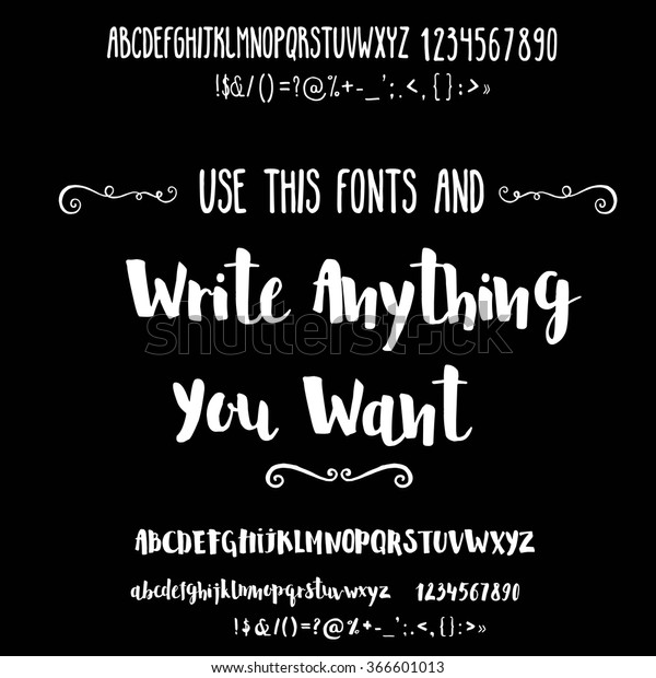 Two Fonts Collection Quotes Cards Stock Vector (Royalty Free) 366601013 ...