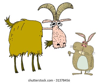 Two Funny Animals Stock Vector (Royalty Free) 31378456 | Shutterstock