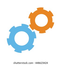 Two Gears Icon Stock Vector (Royalty Free) 448623424 | Shutterstock