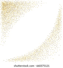 Gold Glitter Corners Frame Border Background Stock Vector (Royalty Free ...