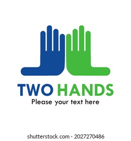 Two Hands Logo Template Illustration Stock Vector (Royalty Free ...