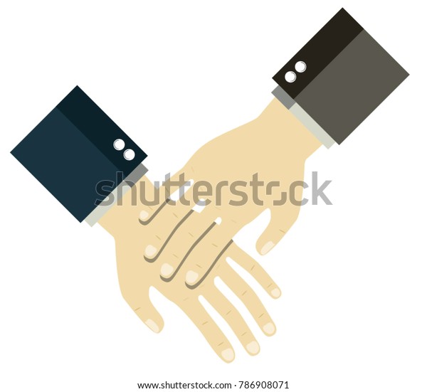 Two Hands Touch Infographic Element Stock Vector (Royalty Free ...