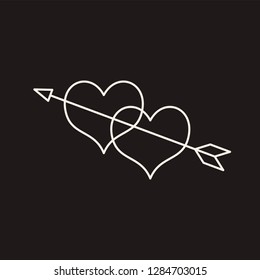 79 Double heart arrow tattoo Images, Stock Photos & Vectors | Shutterstock