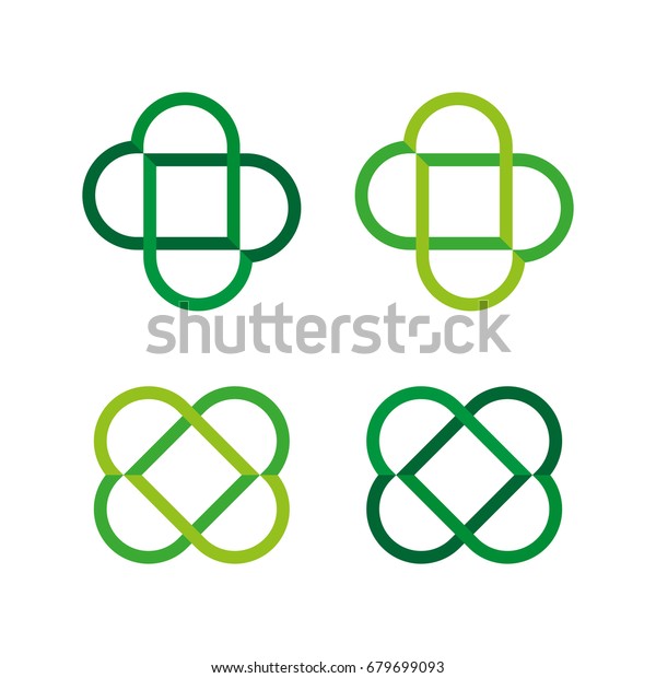 Two Hearts Symbol Icon Set Vector Stock Vector (Royalty Free) 679699093 ...