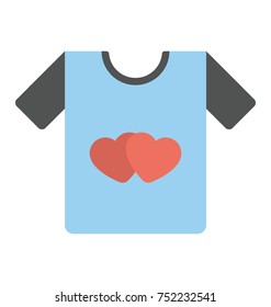 Two Hearts Tee Shirt Concept Together Stock Vector (Royalty Free ...