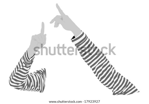Two Humans Arms Pointing: เวกเตอร์สต็อก (ปลอดค่าลิขสิทธิ์) 17923927 ...